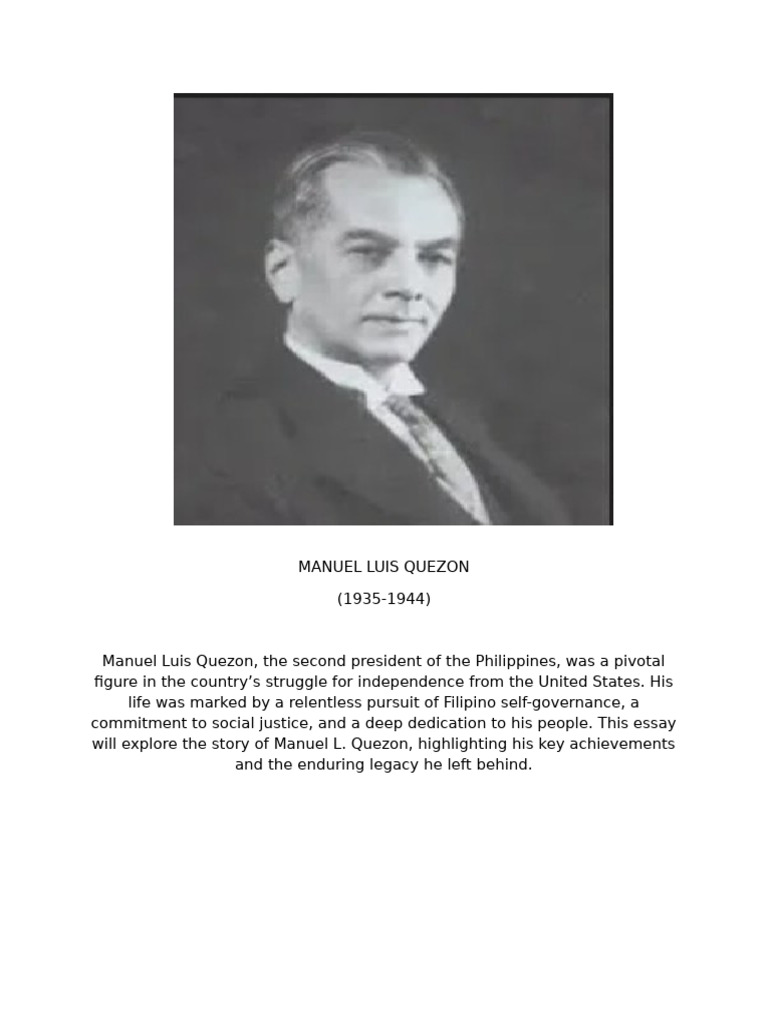 Manuel L. Quezon | PDF