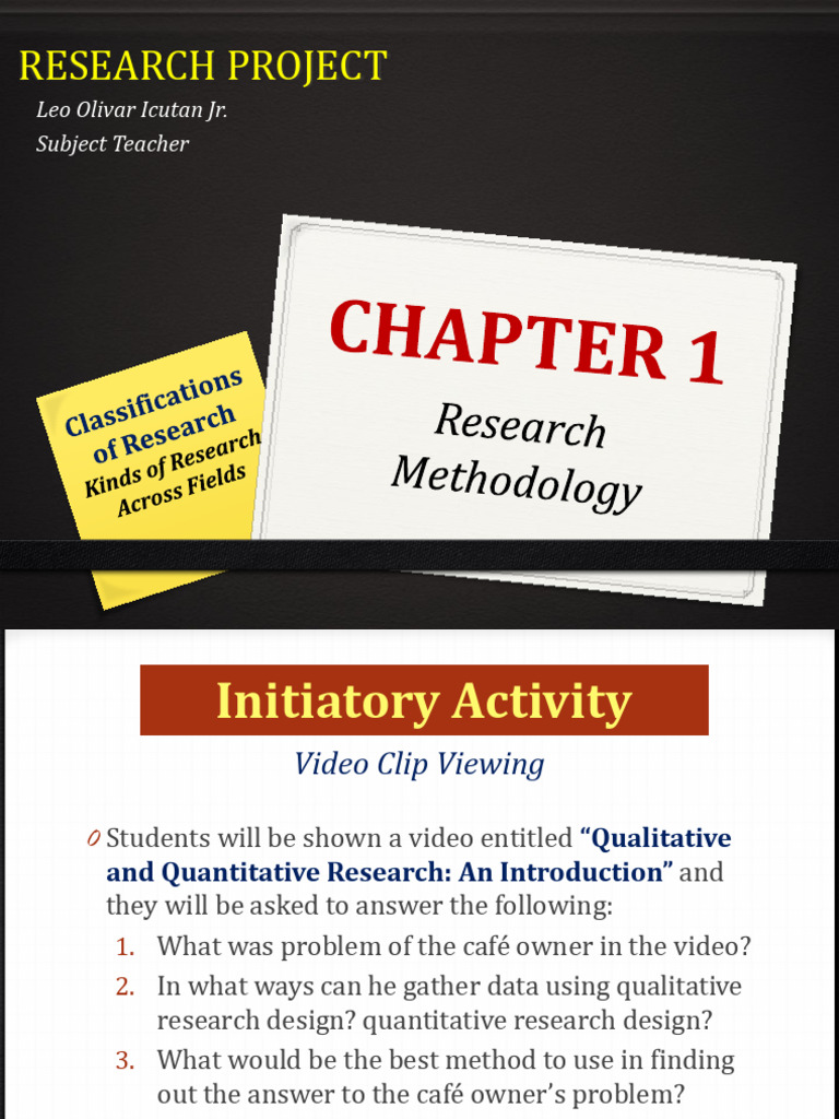 Classification of Research (1) | PDF