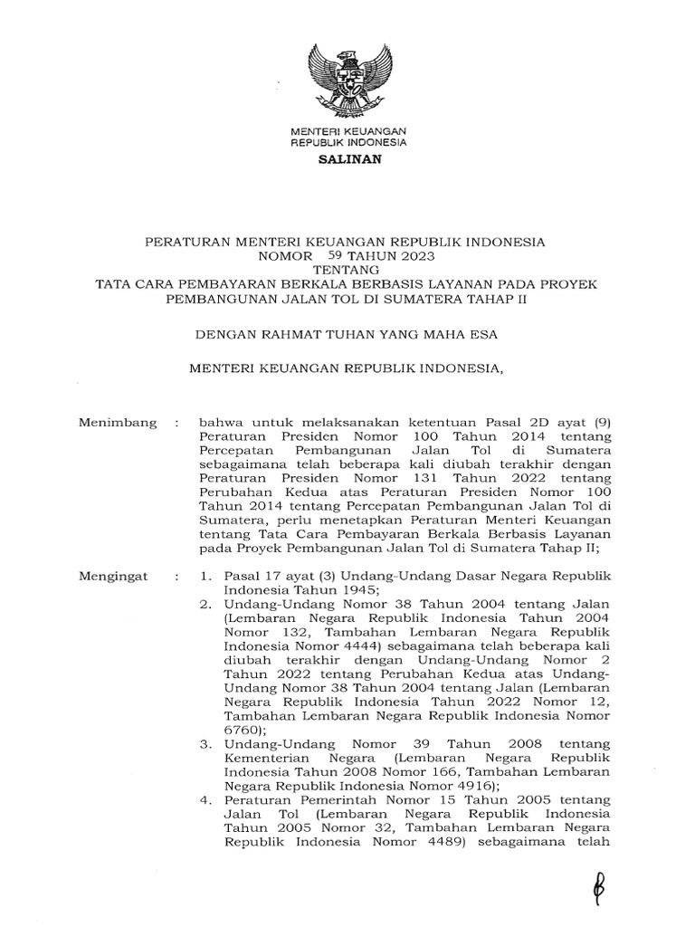 2023 Pmkeuangan 059 | PDF