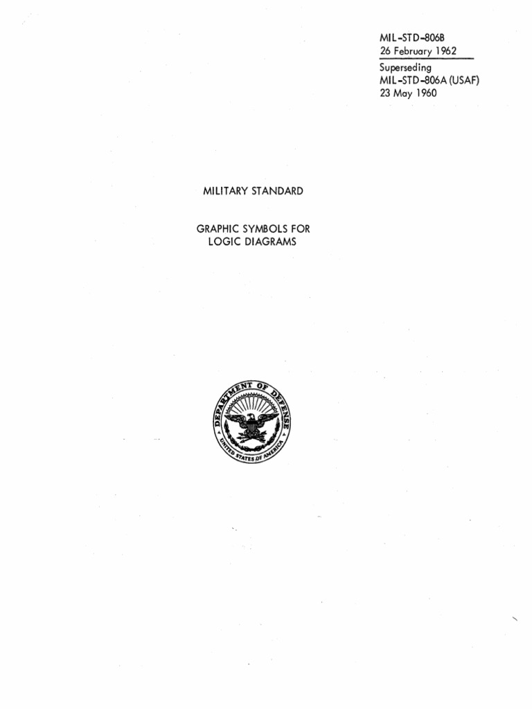 MIL-STD-806B Graphical Symbols For Logic Diagrams 19620226 | PDF ...