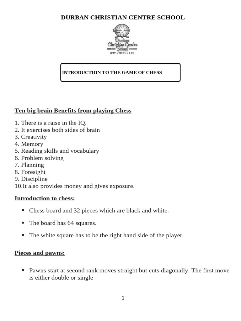 Introduction to Chess | PDF