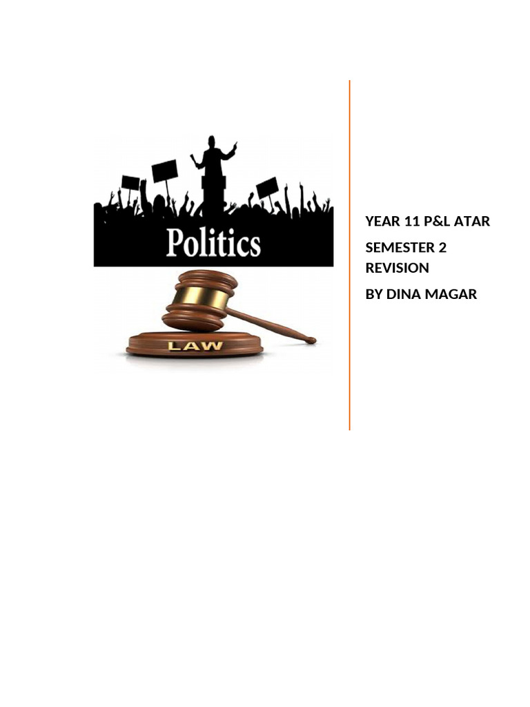 Year 11 PL Semester 2 Revision | PDF