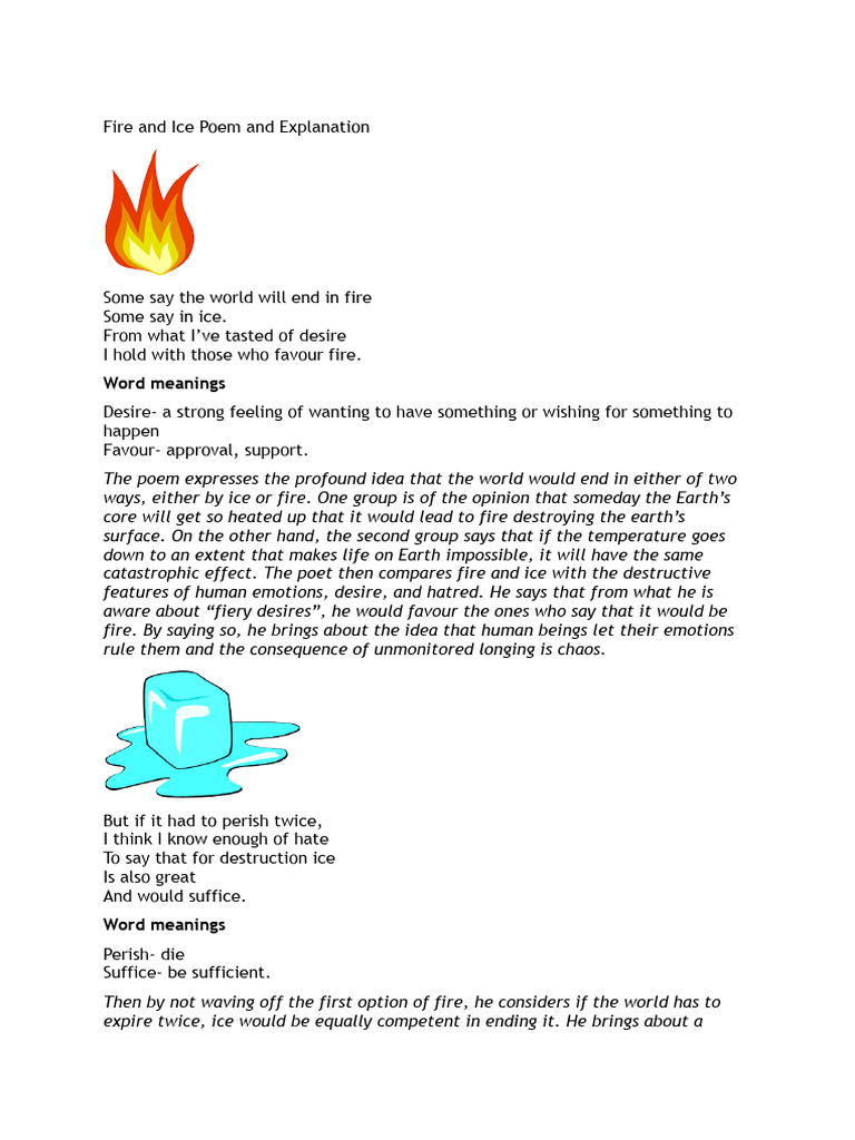 Fire and Ice | PDF