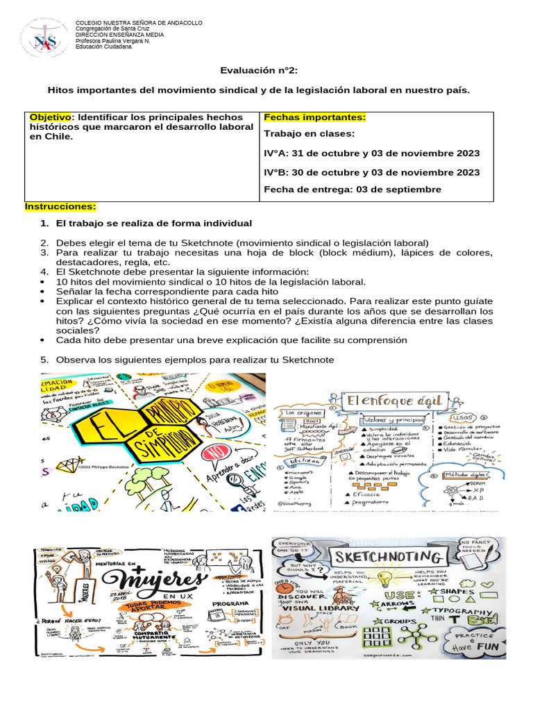 Evaluación Sketchnote | PDF