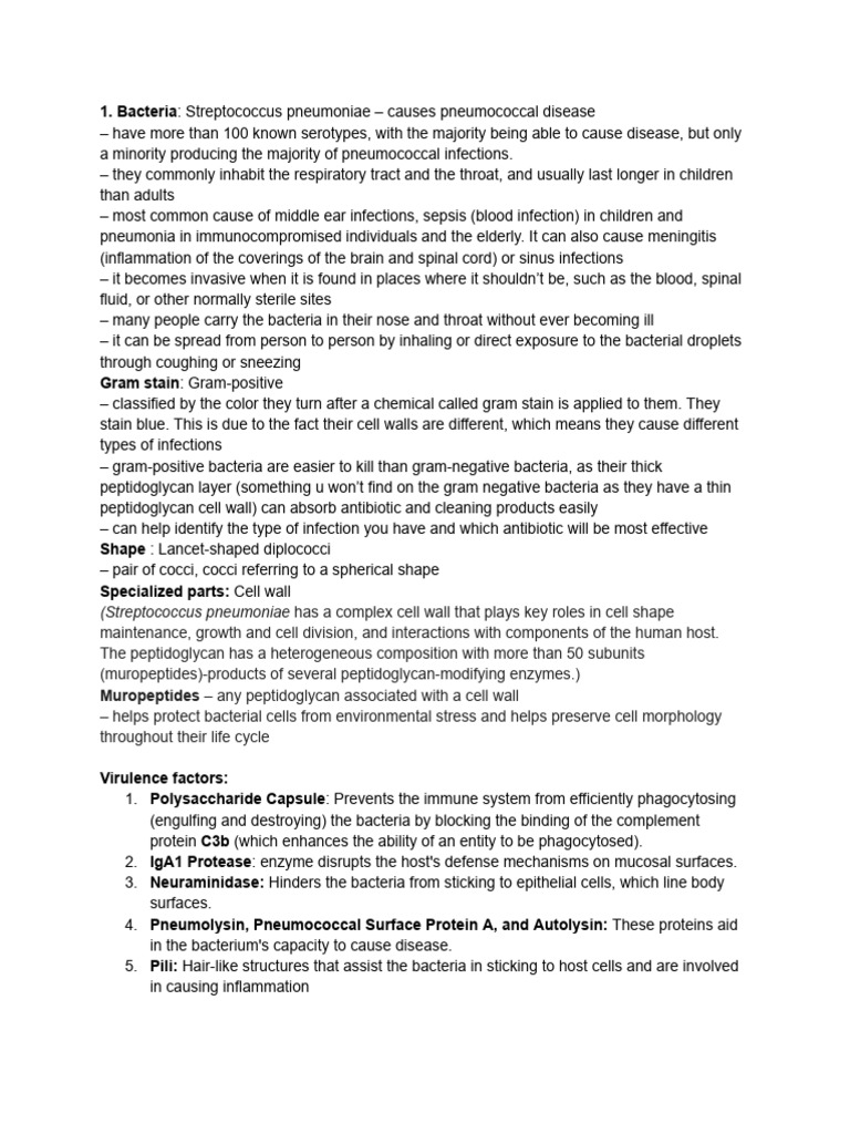 Pneumonia (Notes) | PDF