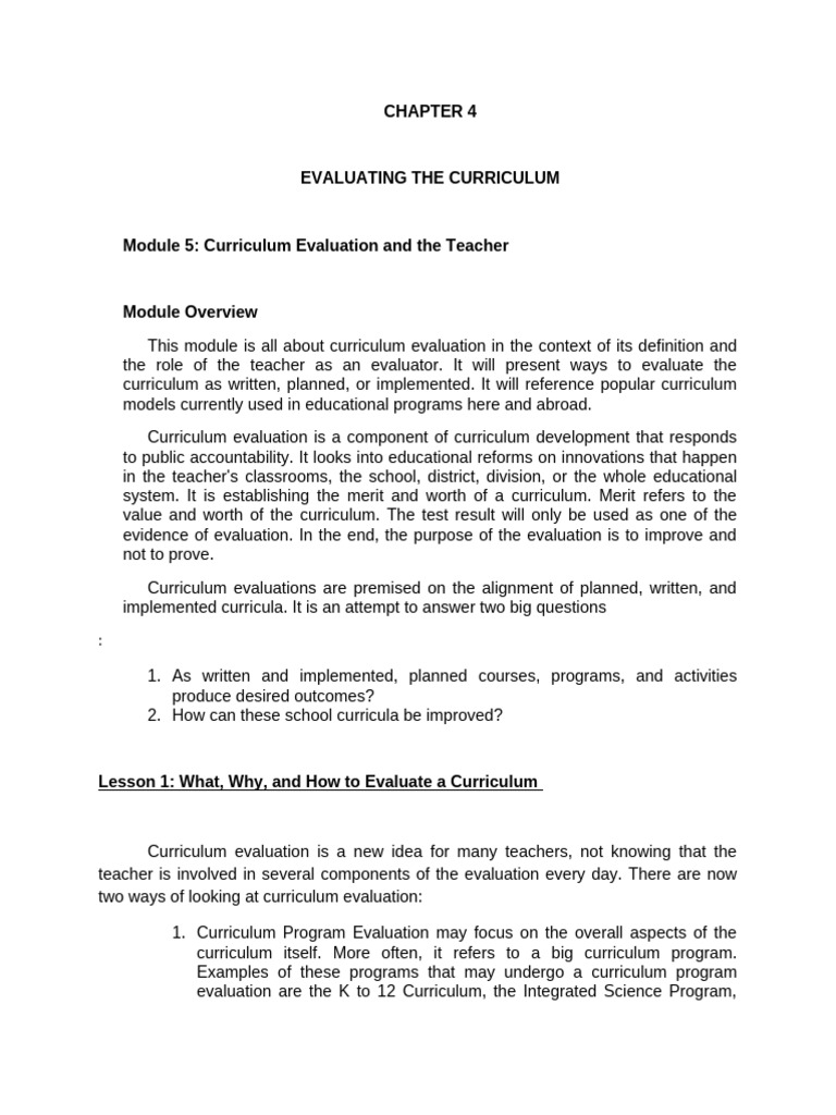 Chapter 4 Module 5 | PDF