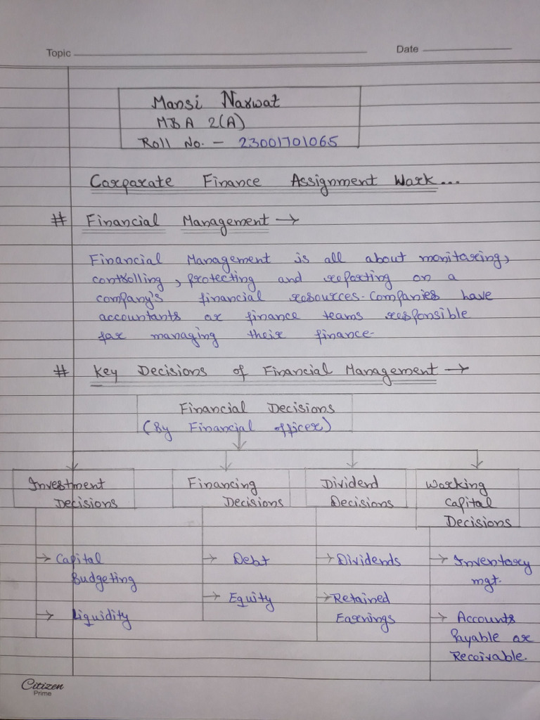CF Assignment 1st | PDF