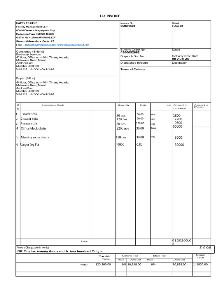 Inam Sambhav BKC | PDF
