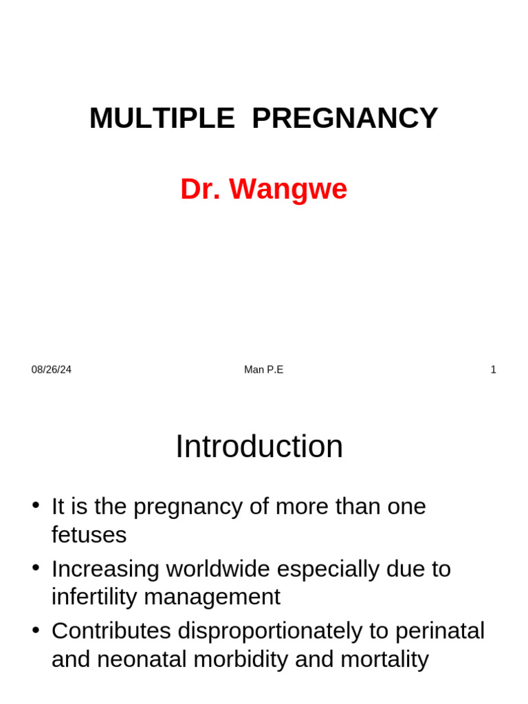 38 Multiple Pregnancy | PDF