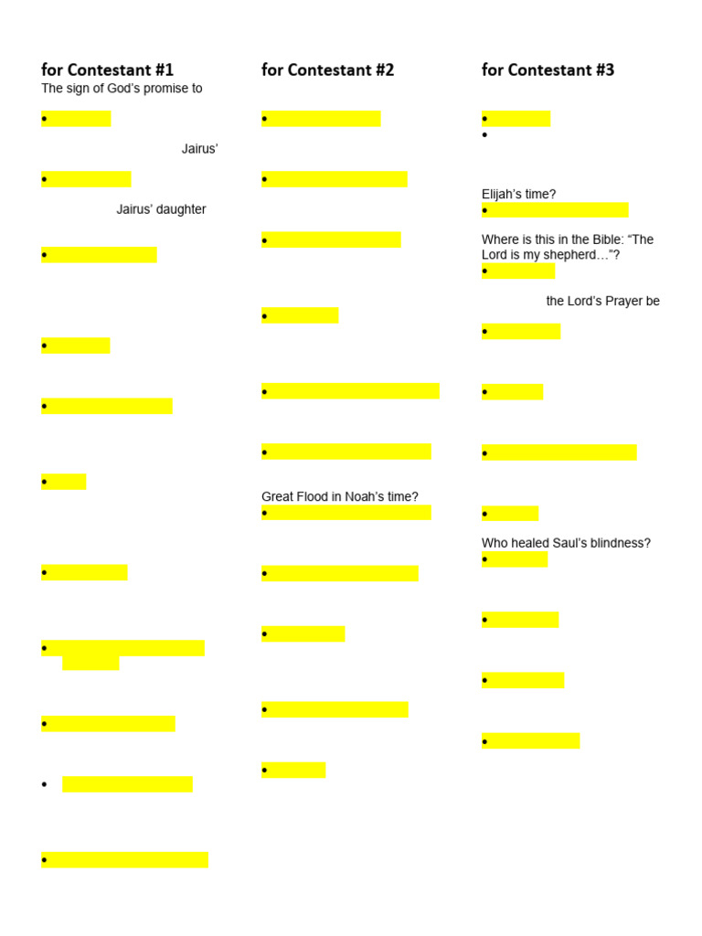 Reviewer Senior Kids BQuiz | PDF