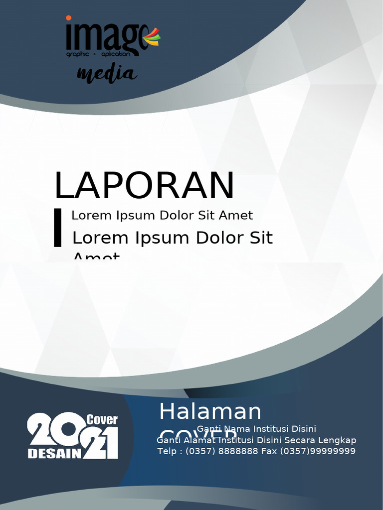Desain - Keren - Cover - Laporan - Bulanan - Terbaru - 2021 - Doc-Versi - Word | PDF
