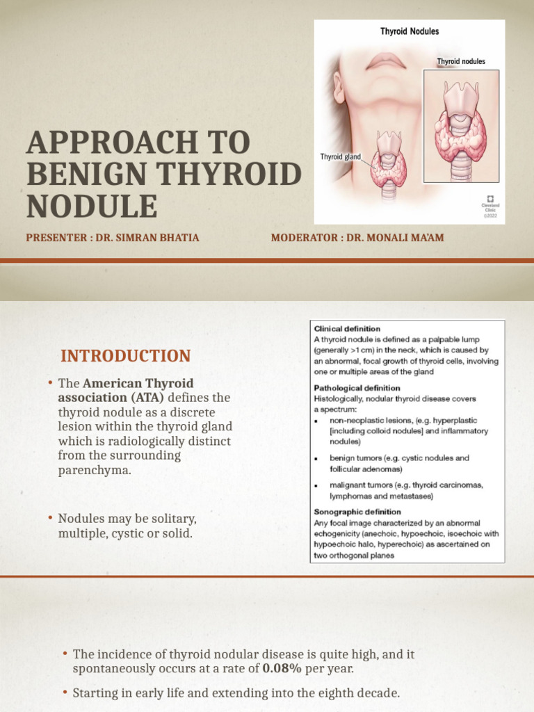 Approach To Benign Thyroid Nodule Pdf