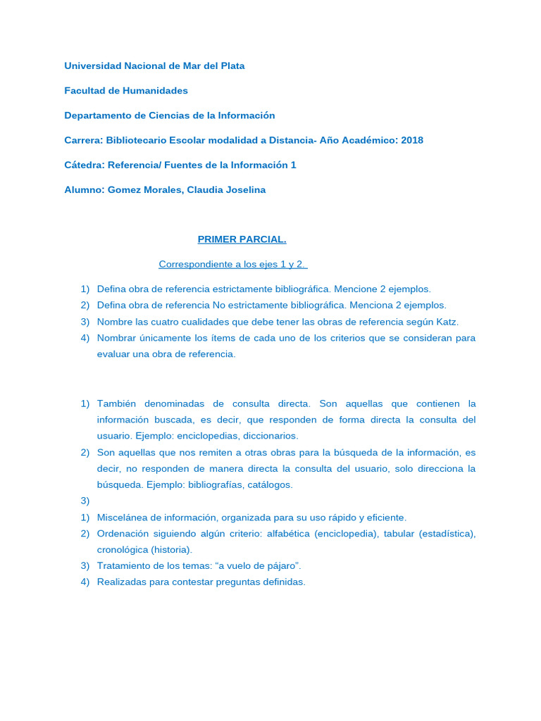 Gomez Morales, Claudia-Parcial 1 | PDF