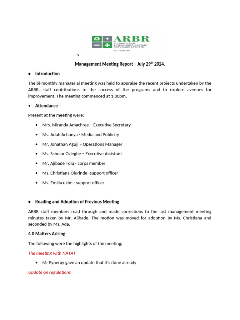 June 10 Meeting | PDF