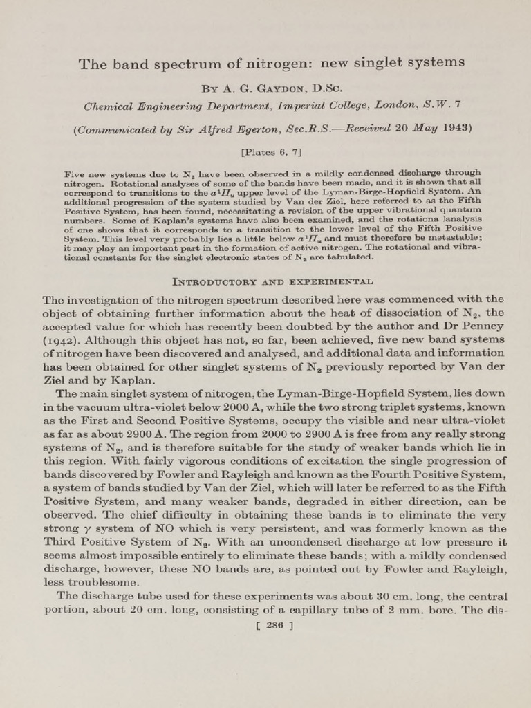 gaydon-egerton-1997-the-band-spectrum-of-nitrogen-new-singlet-systems | PDF