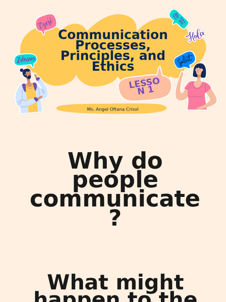 LESSON 1 Communication Process | PDF