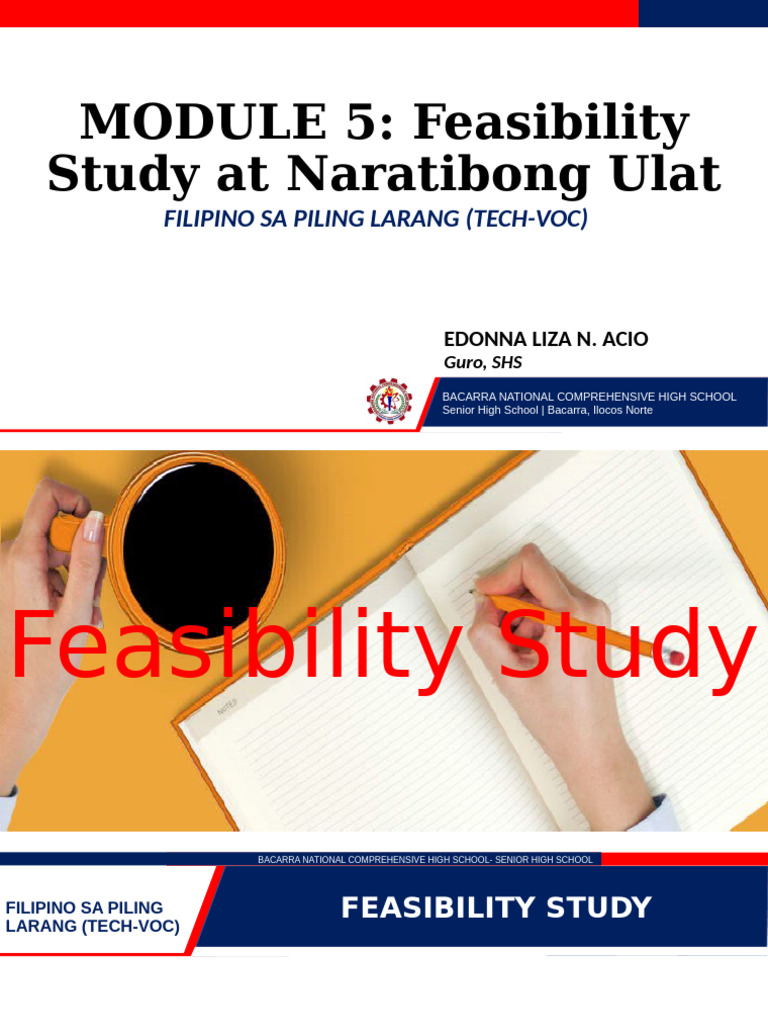 Q4 - MODULE 5 - Feasibility Study at Naratibong Ulat | PDF