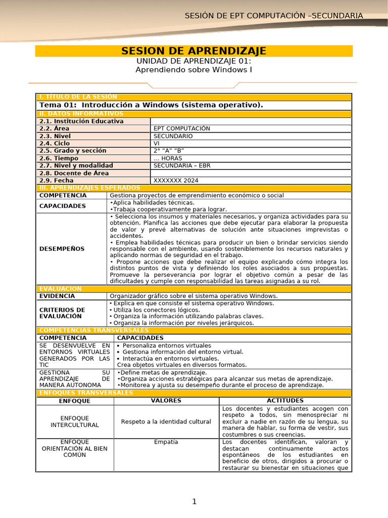 2° Sesion Actv 01 Ept-Computación 2024 | PDF