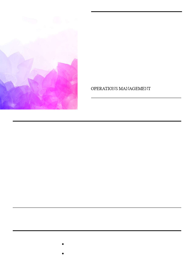 Lecture 3 Operations | PDF