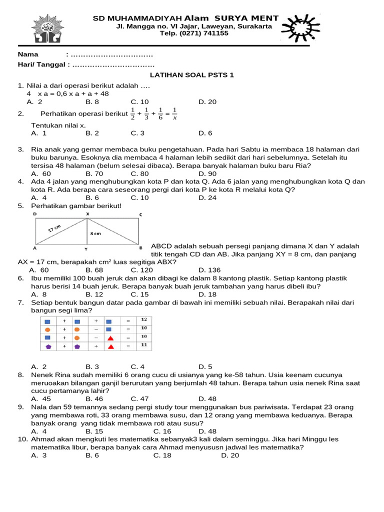 Latihan Soal Semifinal | PDF