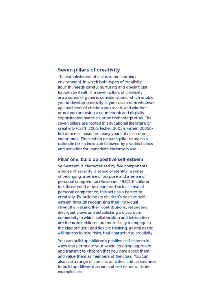 Seven Pillars of Creativity | PDF
