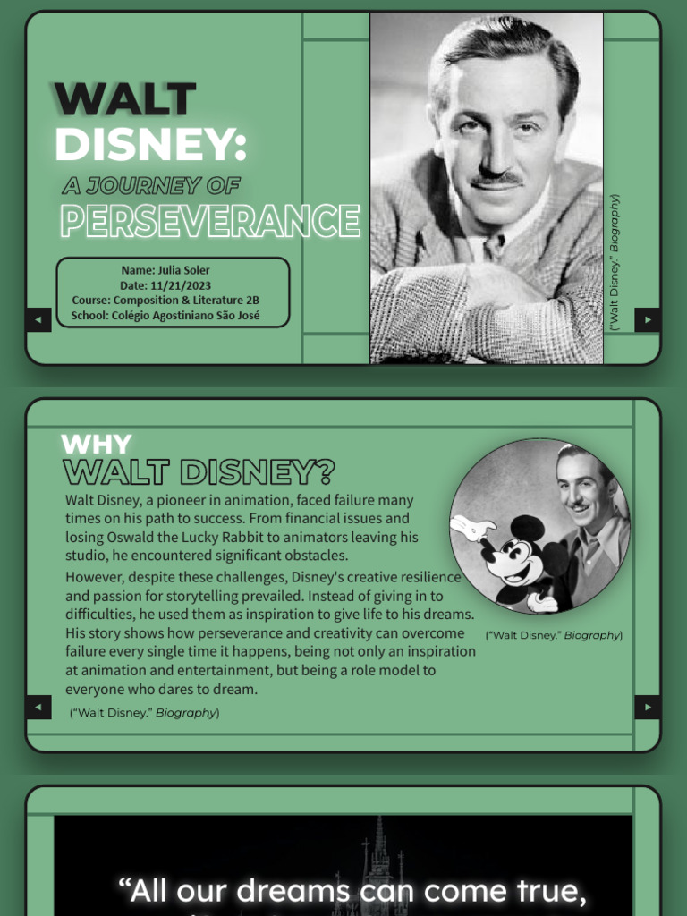 Walt Disney's journey | PDF