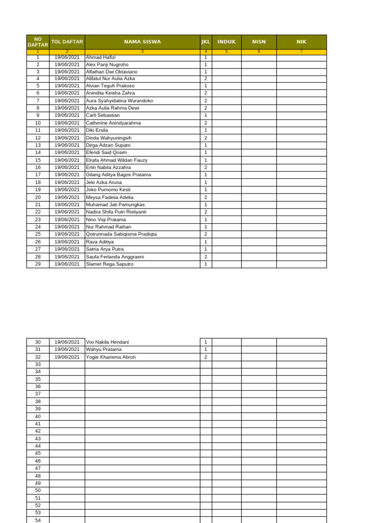 Cetak Blangko PPDB | PDF