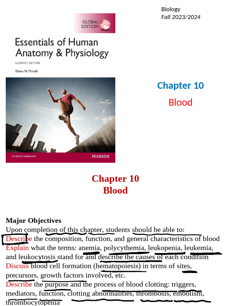Biology Chapter 10 Blood (Autosaved) (Autosaved) | PDF