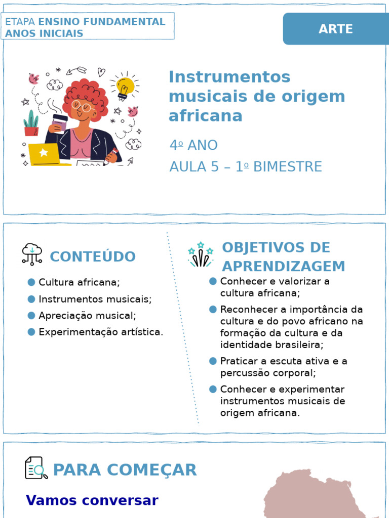 Aula 5 - Instrumentos Musicais de Origem Africana | PDF