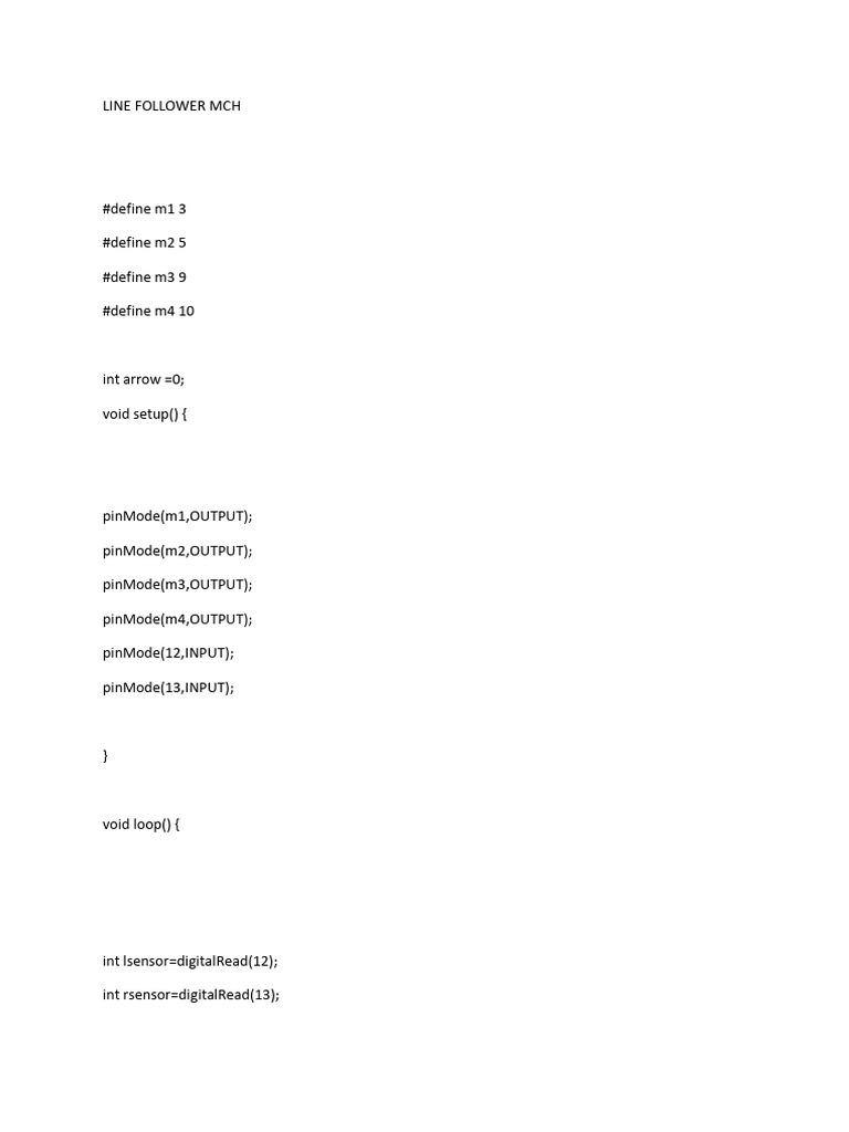 Line Follower MCH | PDF