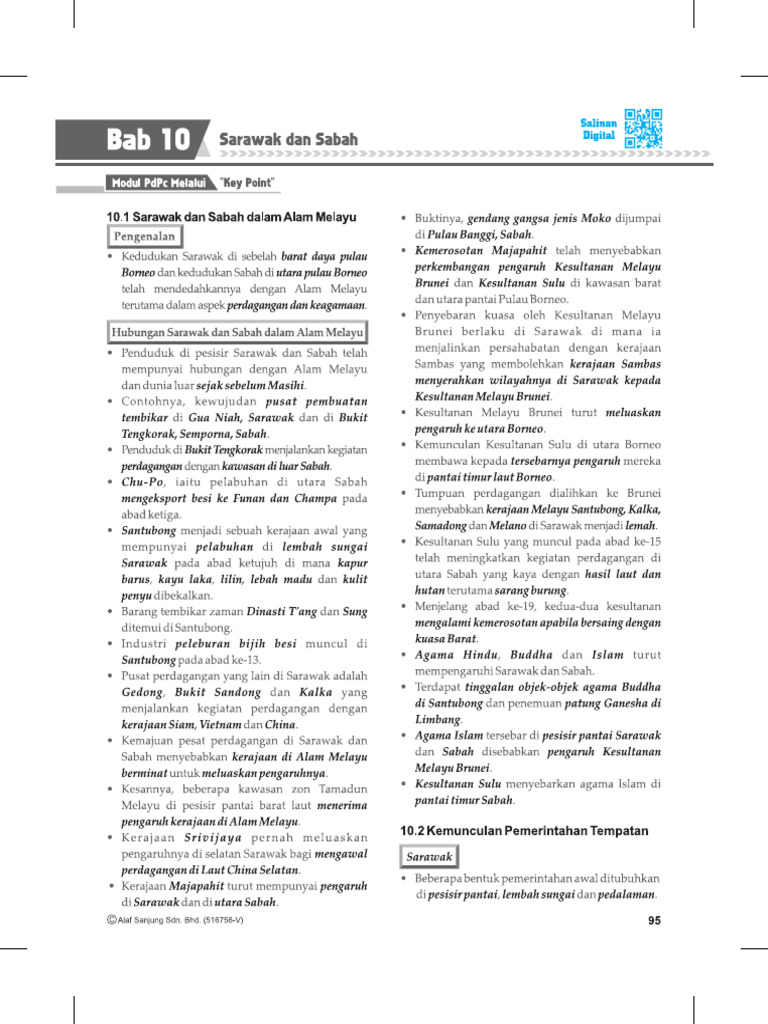 95-106 Bab 10 Sarawak Dan Sabah | PDF