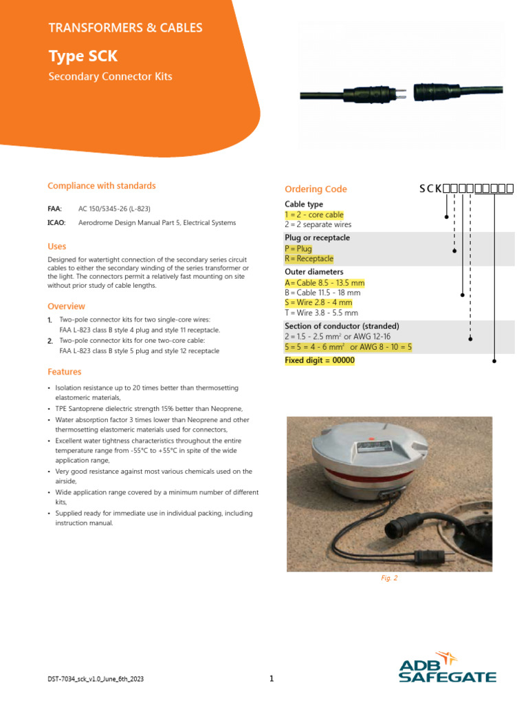 Data Sheet SCK Connector Kit | PDF
