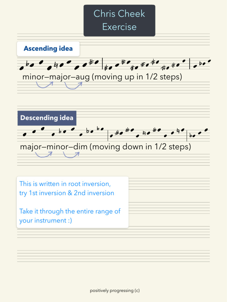 Chris Cheek Triad Exercise | PDF