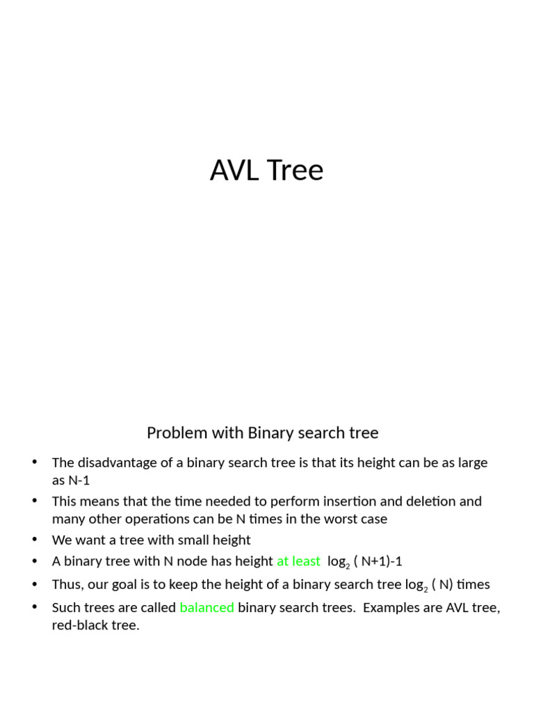 AVL Tree | PDF | Algorithms And Data Structures