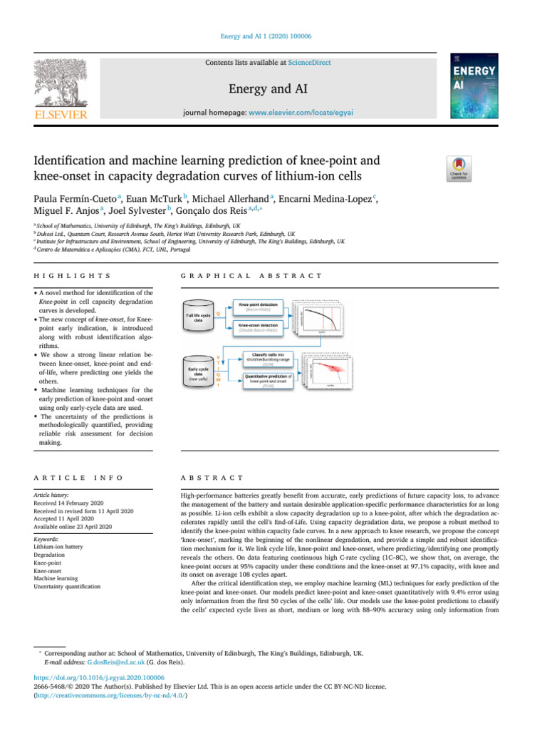 Identification and Machine Learning Prediction of Knee Point and - 2020 ...