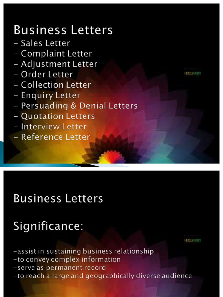 Business Letters | PDF