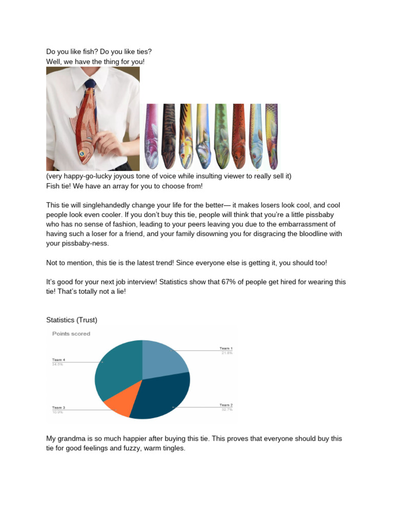 Logical Fallices - Sales Pitch Fish Tie | PDF