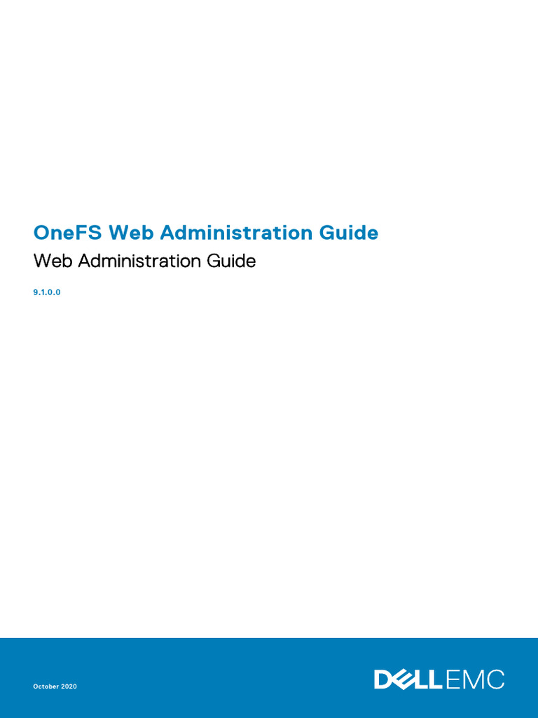PowerScale OneFS 9 1 0 0 Web Admin Guide | PDF