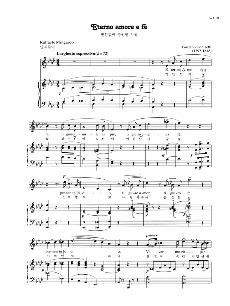 Eterno Amore e Fe | PDF