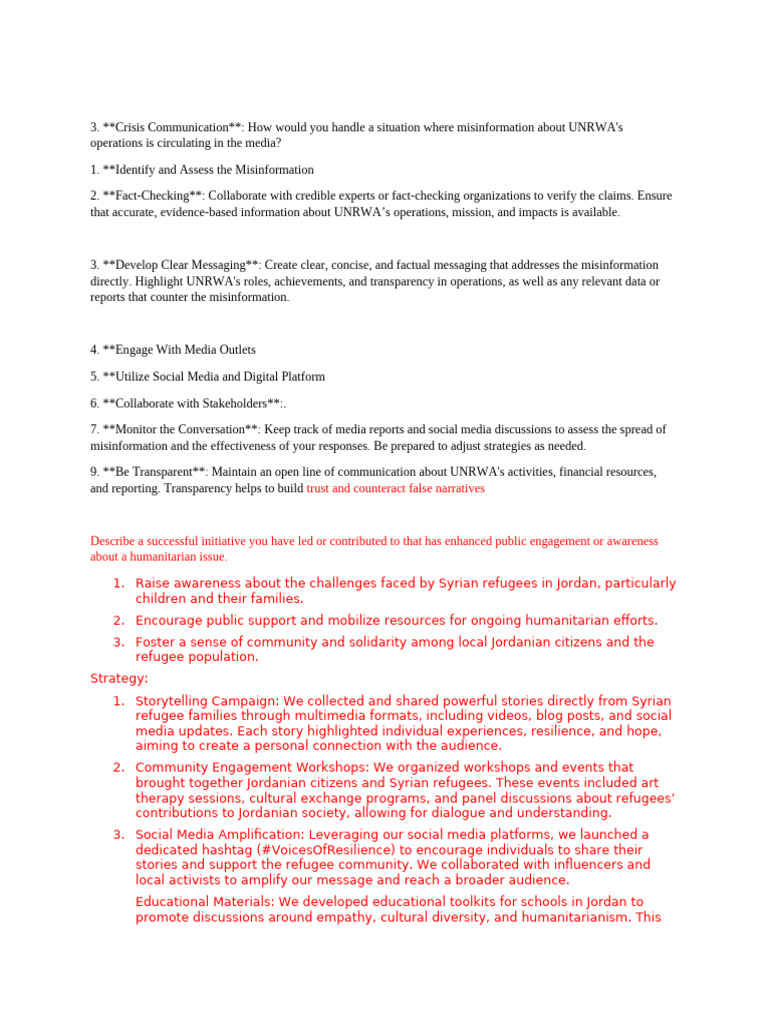 Sample 2 Unrwa | PDF