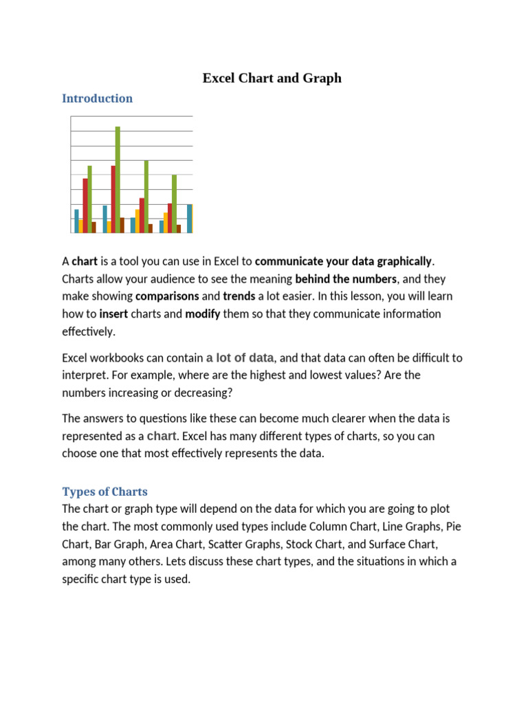 EXCEL Chart and Graph | PDF