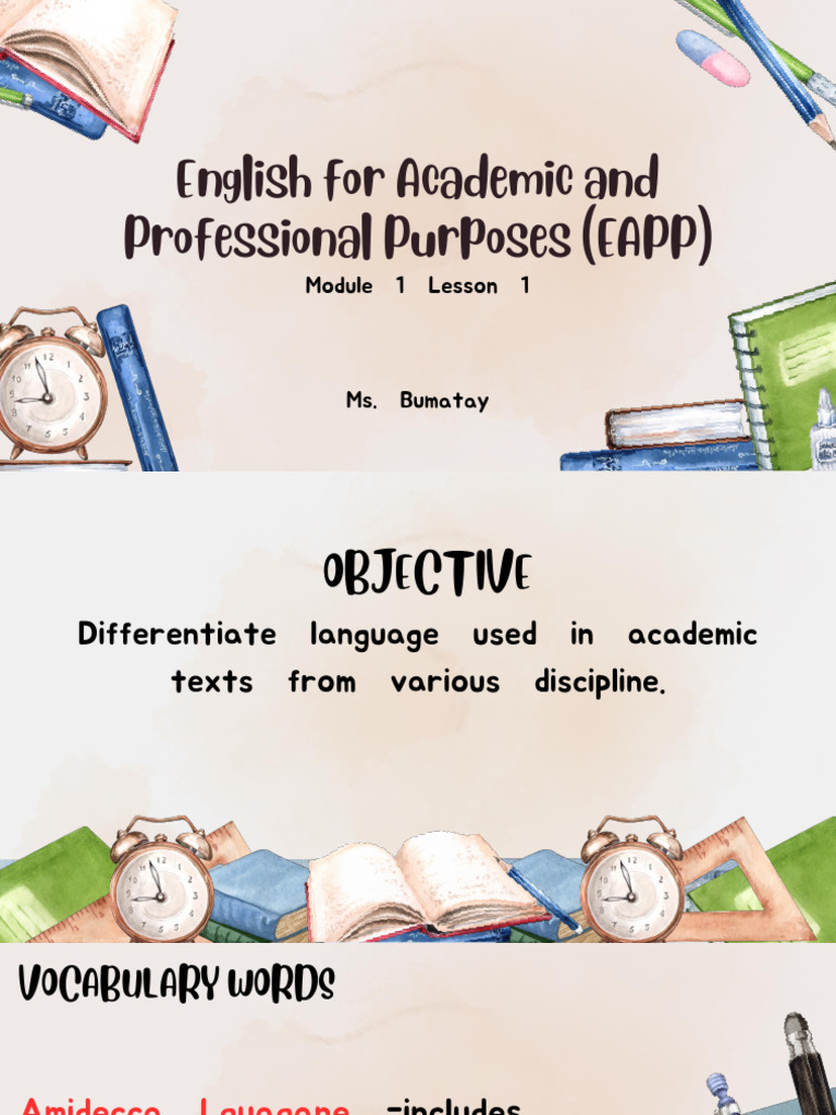 Eapp Q1 Lesson 1 Academic Text | PDF