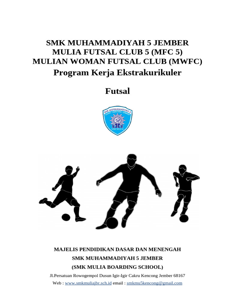 Program Kerja Ekstrakurikuler Futsal | PDF