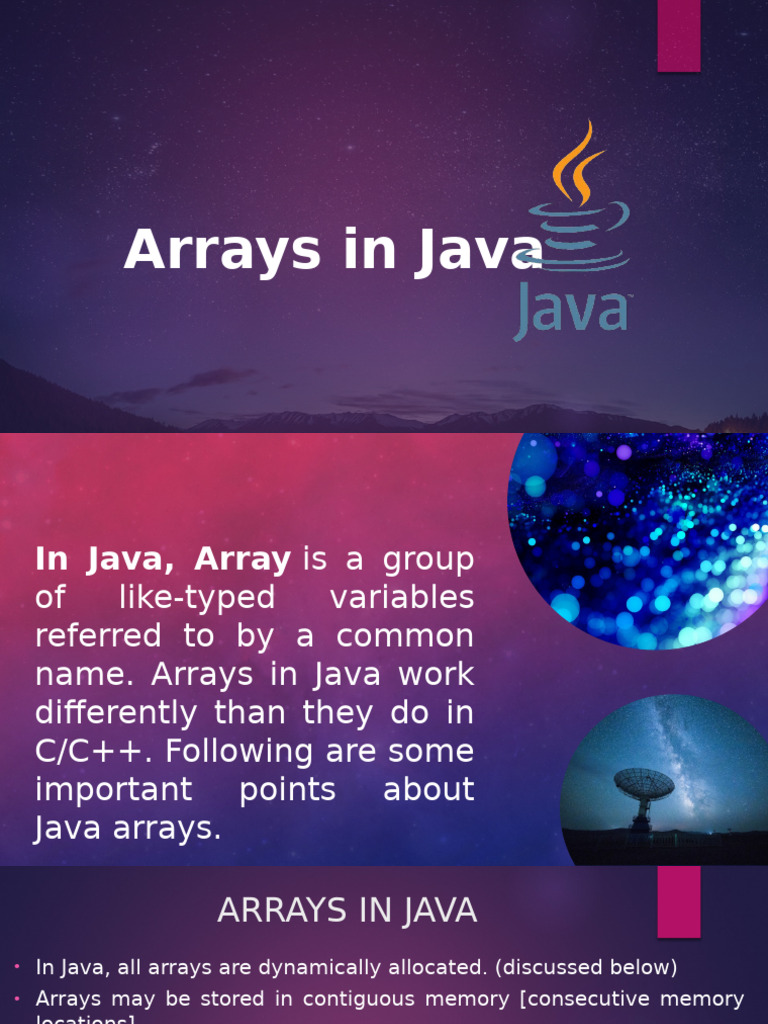 Arrays in Java | PDF