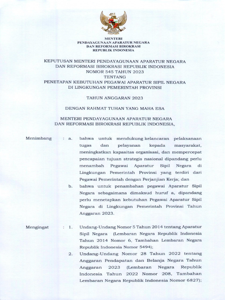 203 Casn Prov Bali 2023 | PDF