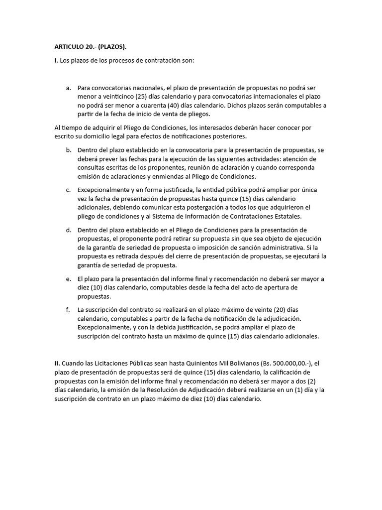 Articulo 20 | PDF
