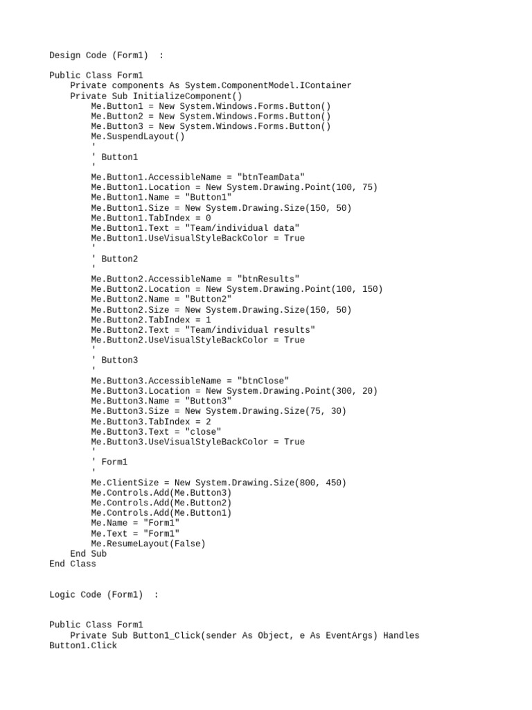 Design And Logic Code PDF