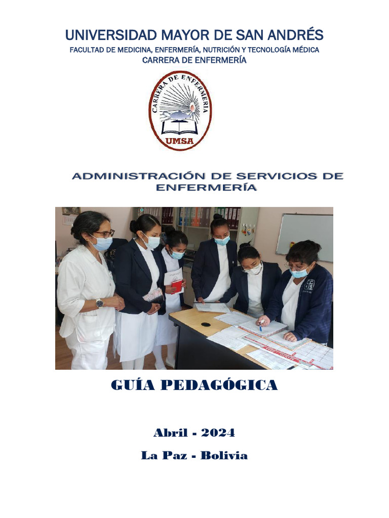 Gu-A Pedag-Gica Admi Serv Enf 2024 | PDF