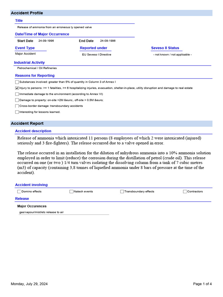 eMARS AccidentDetail 001 | PDF