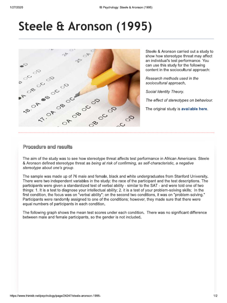 Steele N Aronson 1995 | PDF